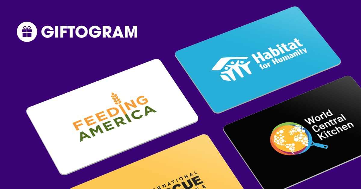 Charity Gift Cards and Corporate Donations - Giftogram